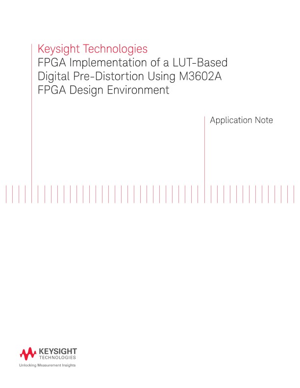 FPGA Implementation of a LUT-based Digital Predistortion PDF Asset Page | Keysight